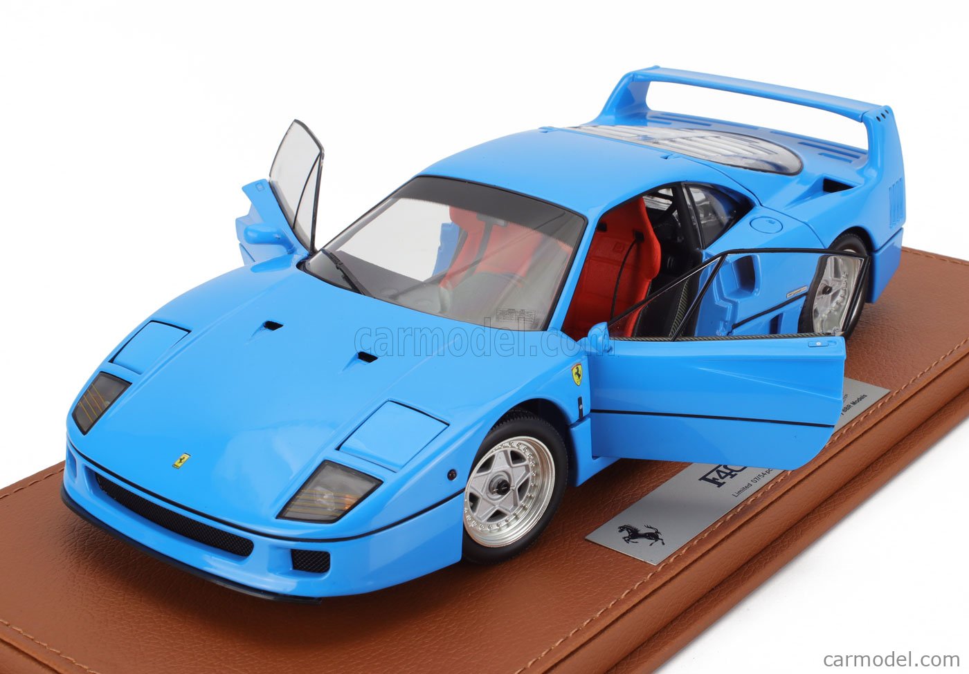 BBR-MODELS BBRKS013-VET Scale 1/18 | FERRARI F40 1987 - CON VETRINA - WITH SHOWCASE AZZURRO ...