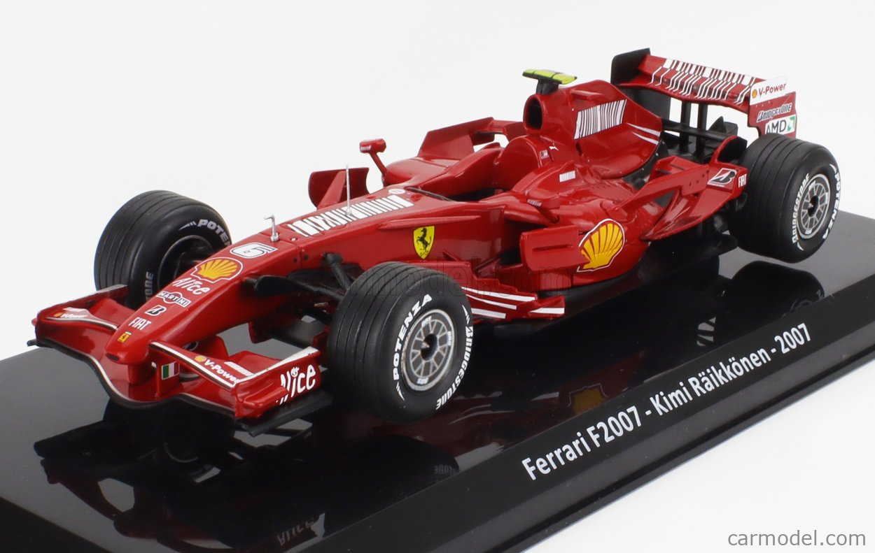 EDICOLA FE24-0019 Scale 1/24 | FERRARI F1 F2007 N 6 WORLD CHAMPION SEASON 2007 KIMI RAIKKONEN ...