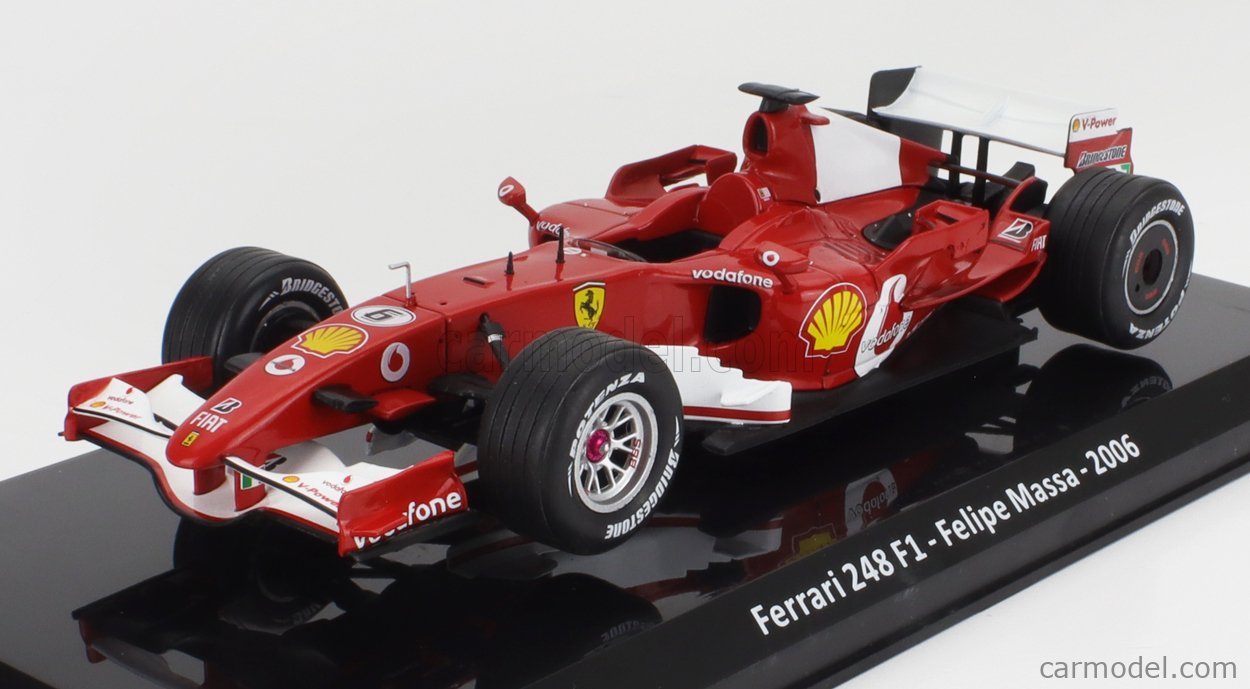 EDICOLA FE24-0016 Scale 1/24 | FERRARI F1 248 F1 N 6 SEASON 2006 FELIPE MASSA - CON VETRINA ...