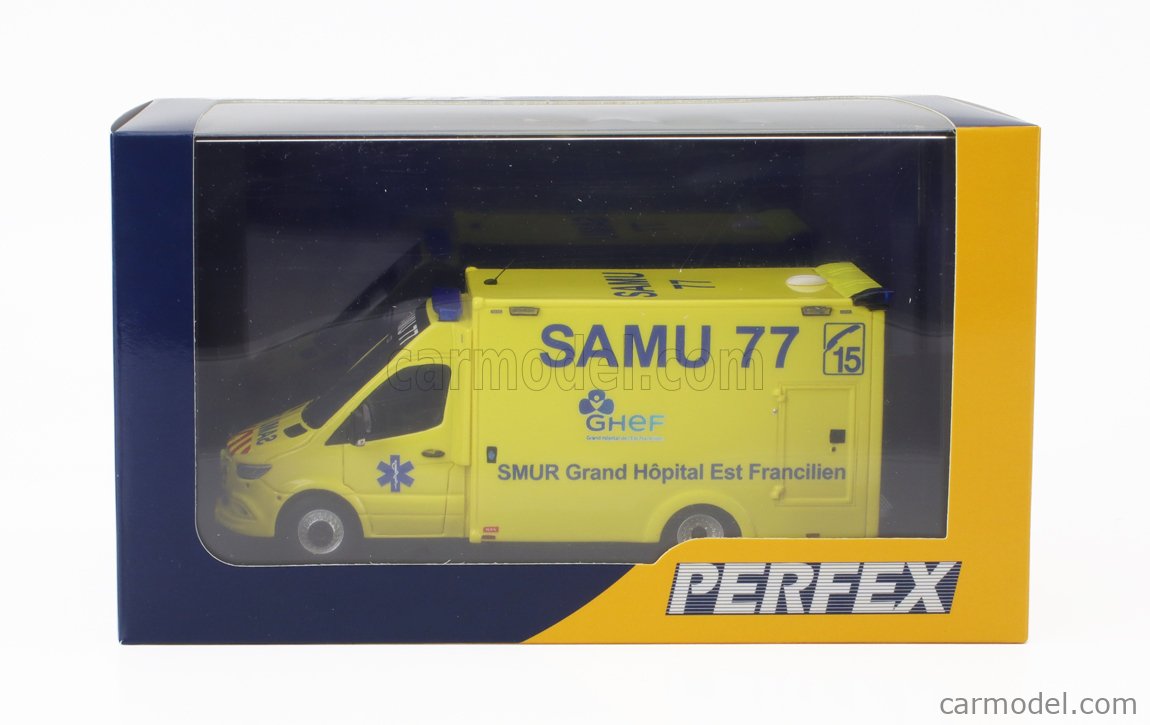 PERFEX PE407 Scale 1/43 | MERCEDES BENZ SPRINTER VAN WAS SAMU 77 SMUR ...