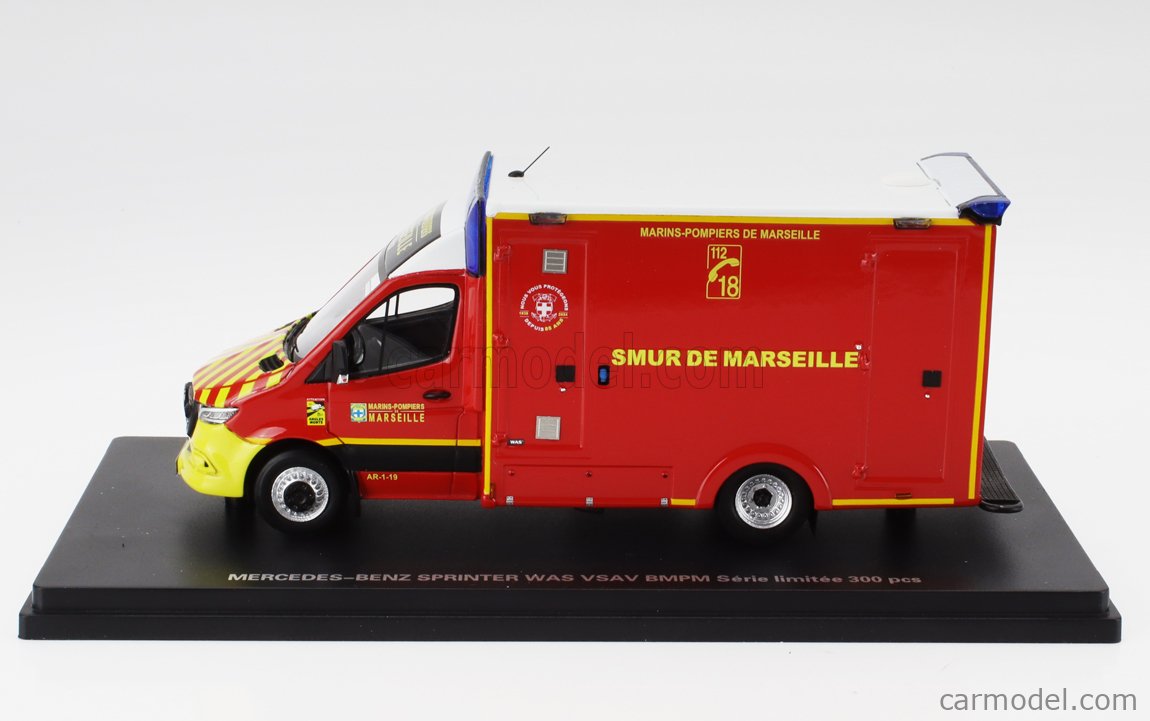 ALERTE ALERTE0169 Scale 1/43 | MERCEDES BENZ SPRINTER VAN WAS VSAV SMUR ...