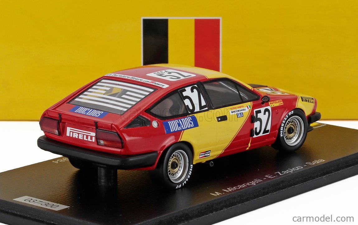 SPARK-MODEL SB423 Masstab: 1/43 | ALFA ROMEO ALFETTA GTV6 TEAM LUIGI ...