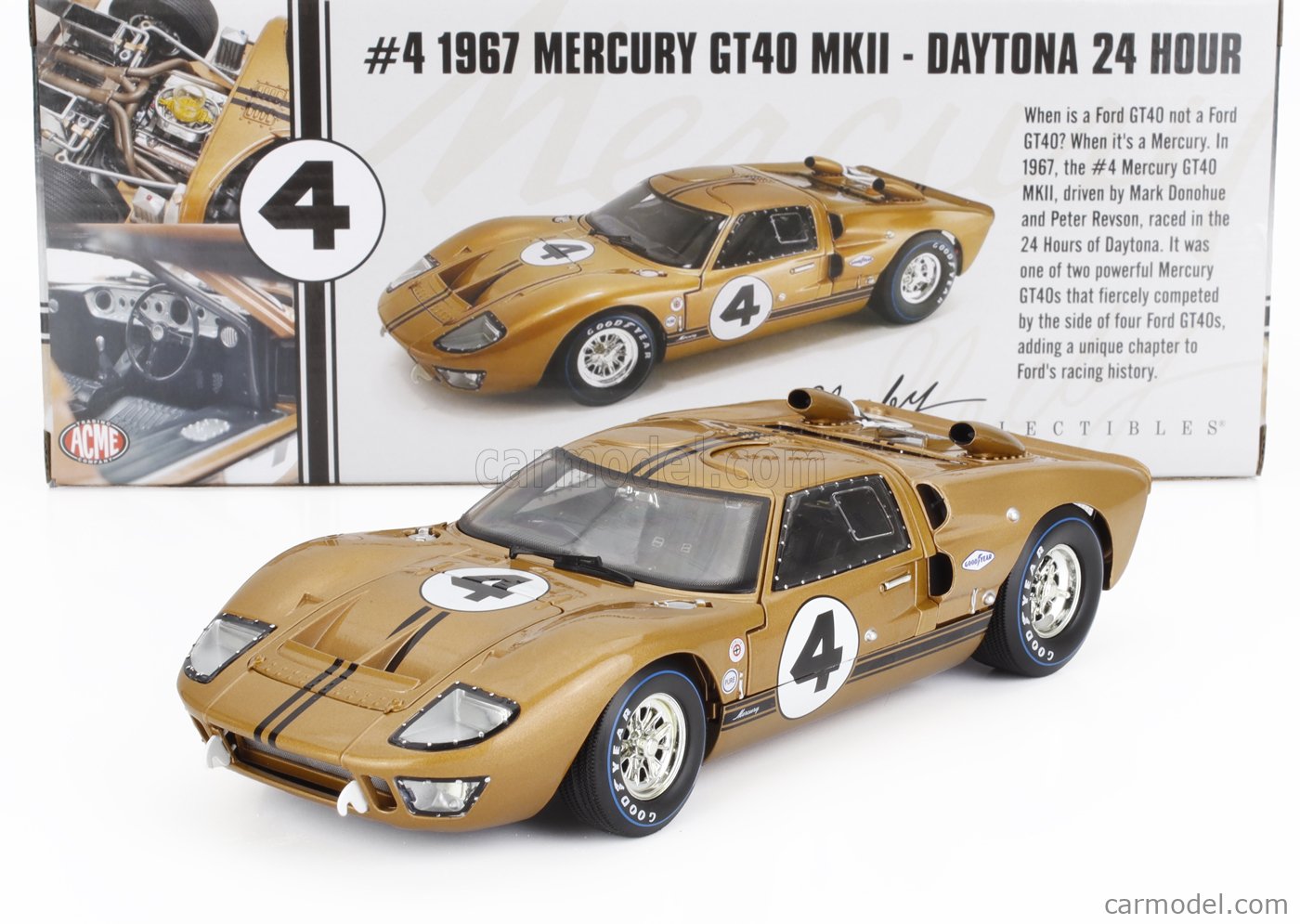 SHELBY-COLLECTIBLES SC18002 Scale 1/18 | FORD USA MERCURY GT40 MKII 7 ...