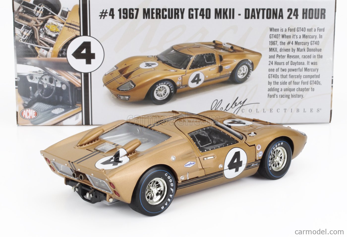 SHELBY-COLLECTIBLES SC18002 Scale 1/18 | FORD USA MERCURY GT40 MKII 7 ...