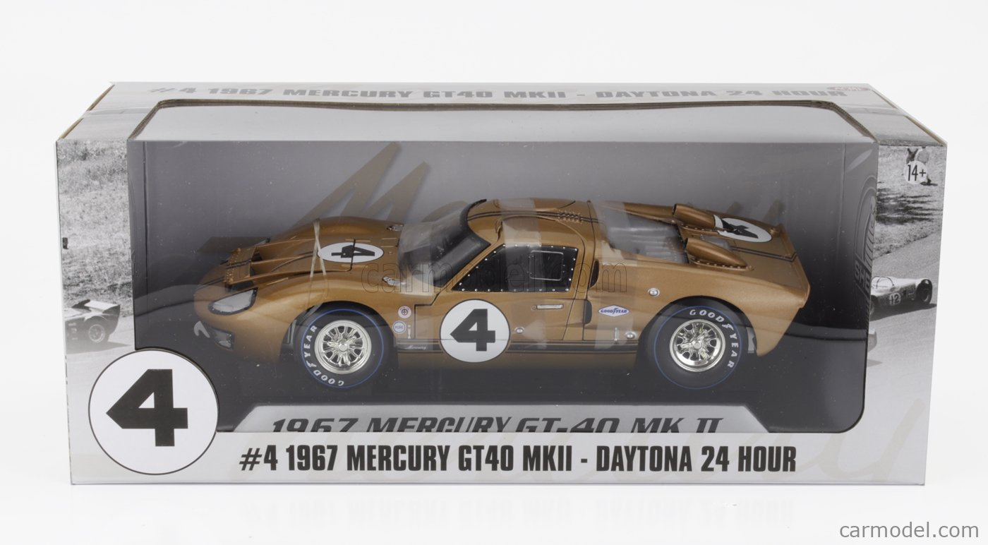 SHELBY-COLLECTIBLES SC18002 Escala 1/18 | FORD USA MERCURY GT40 MKII 7 ...