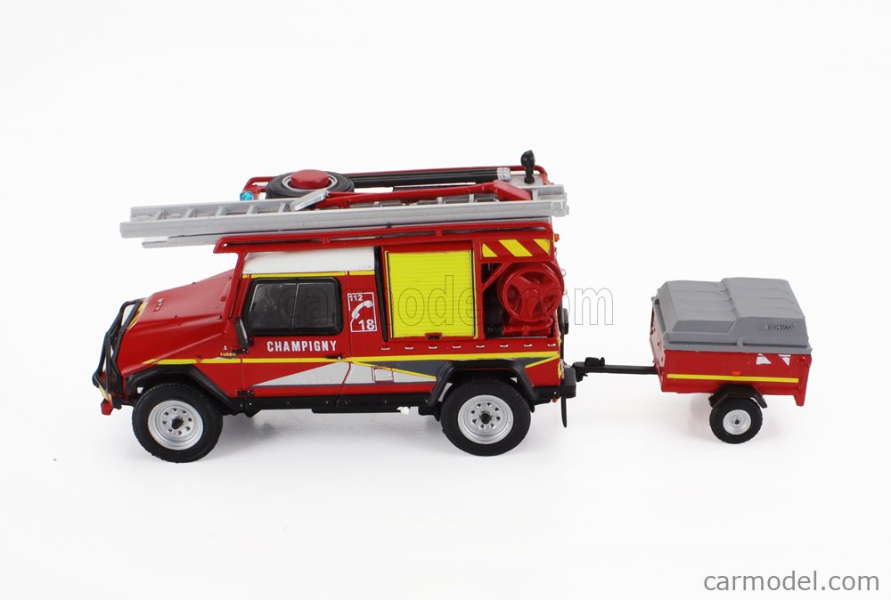 EDICOLA G111Z015 Escala 1/43 | UMM ALTER 4x4 FIRE ENGINE WITH TRAILER ...