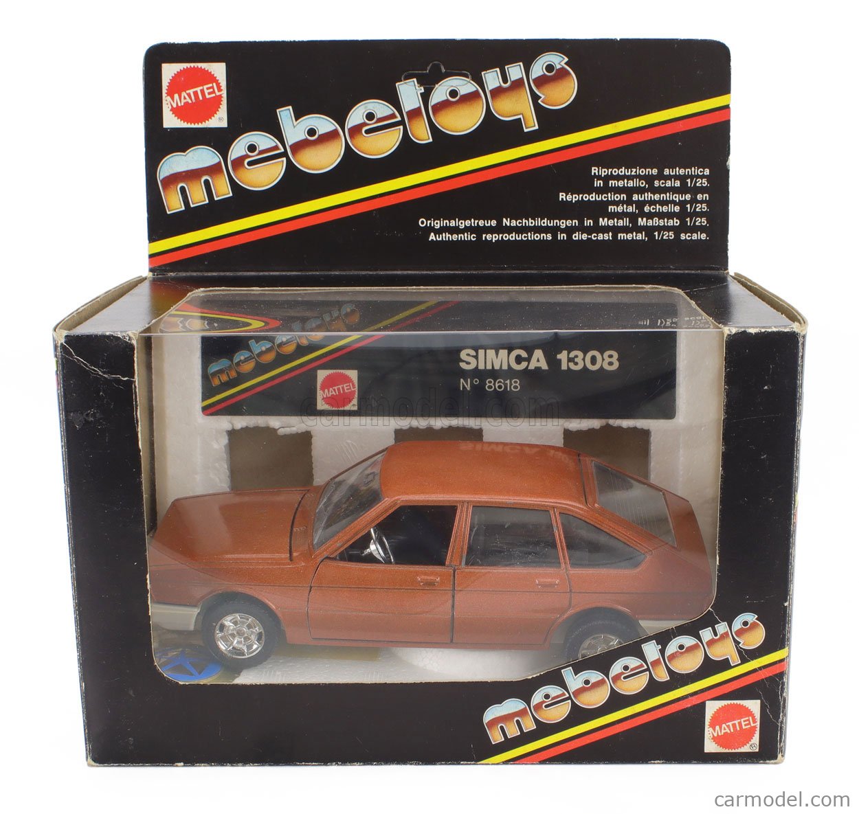 MEBETOYS MATTEL 8618 Scale 1/25 | SIMCA 1308 BRONZE MET