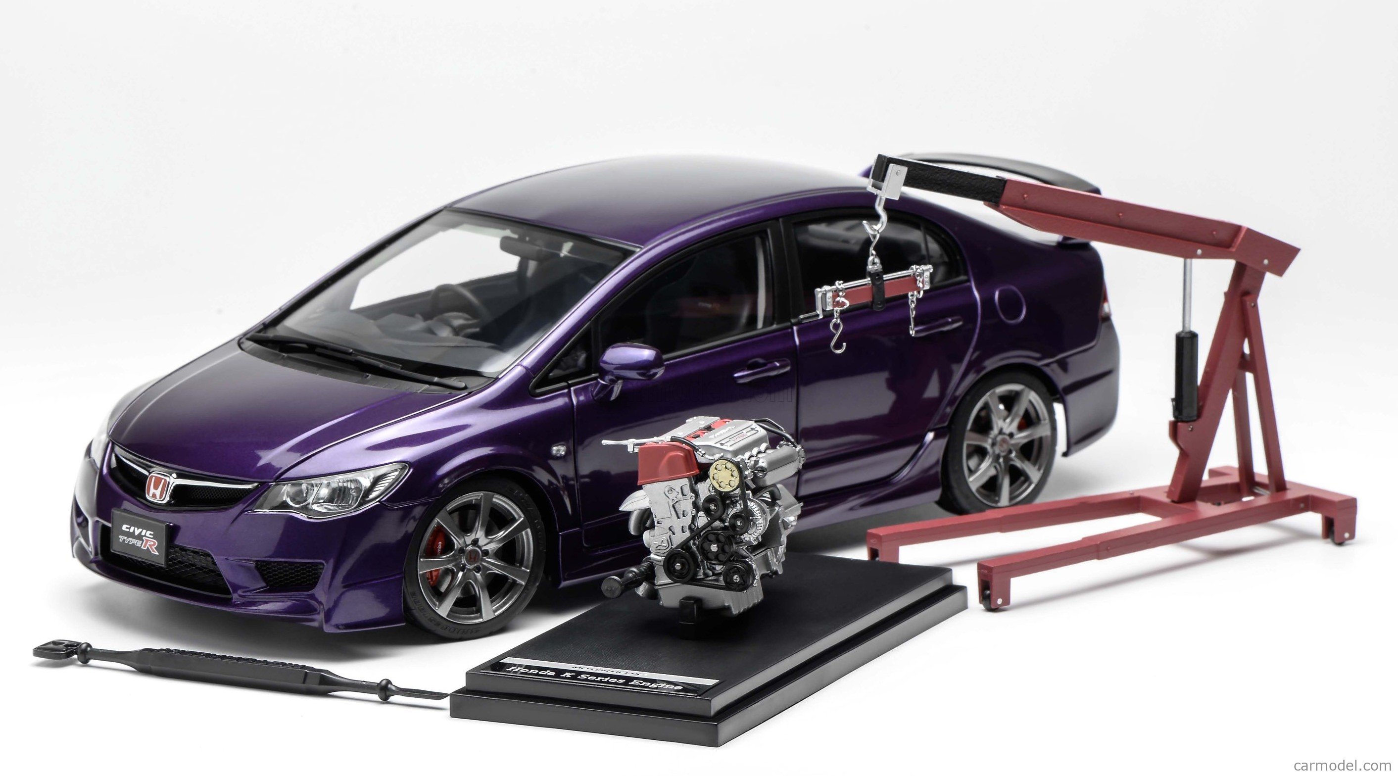 MOTORHELIX M85407 Scale 1/18 | HONDA CIVIC TYPE-R FD2 WITH ENGINE AND ...