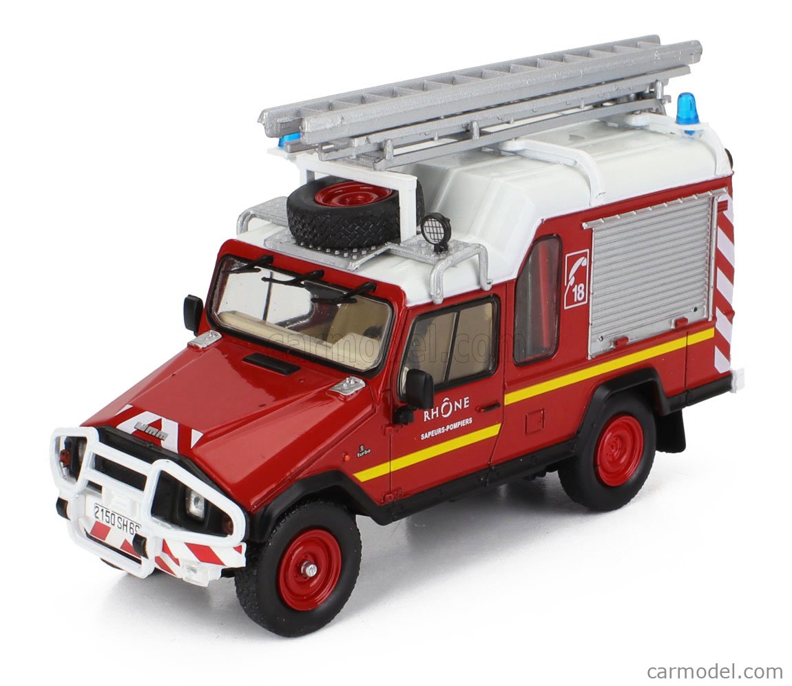 EDICOLA G113Z047 Scale 1/43 | UMM ALTER 4x4 FIRE ENGINE RHONE 1989 RED ...
