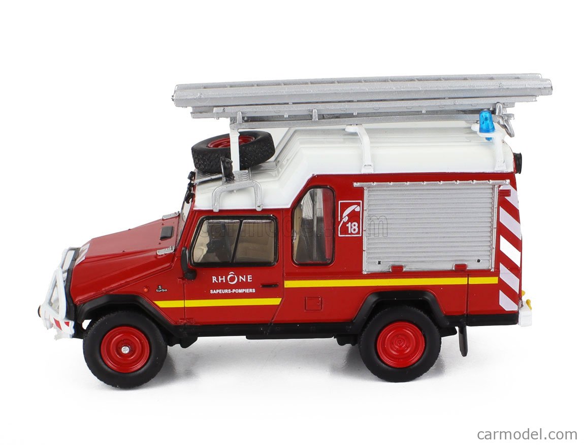 EDICOLA G113Z047 Scale 1/43 | UMM ALTER 4x4 FIRE ENGINE RHONE 1989 RED ...