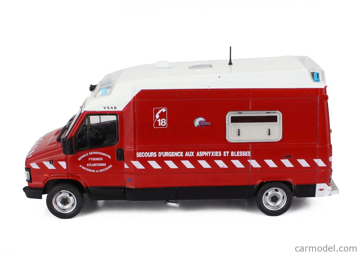 EDICOLA G113Z040 Scale 1/43 | PEUGEOT J5 MAXUM VAN FIRE ENGINE SECOURS ...