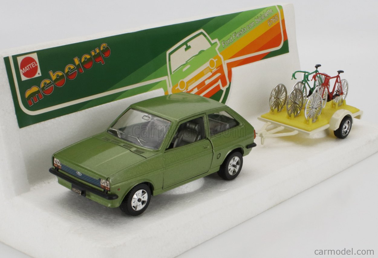 MEBETOYS MATTEL 6768 Scale 1/25 | FORD ENGLAND FIESTA CON CARRELLO E ...