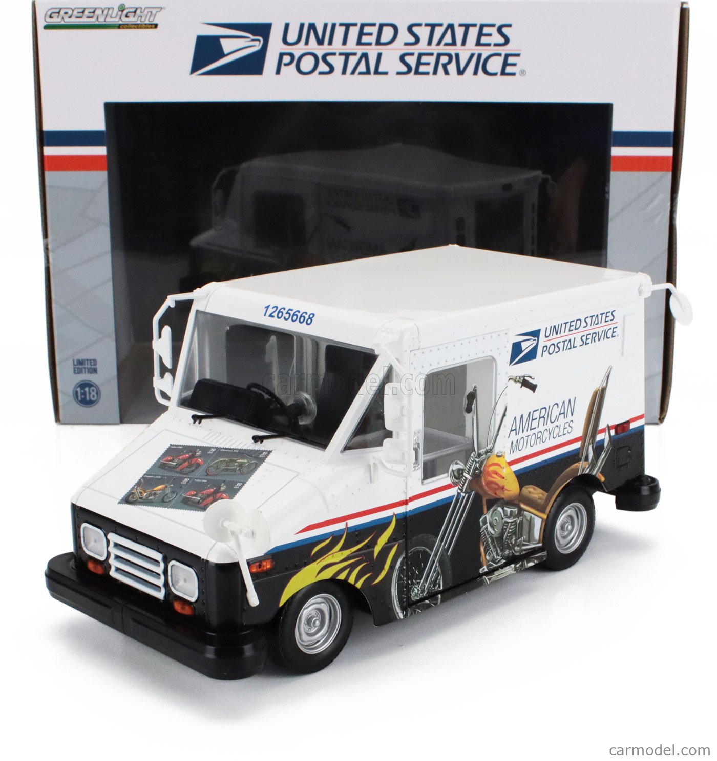 GREENLIGHT 13643 Scala 1/18 | GRUMMAN LLV TRUCK VAN USPS MAIL POST ...