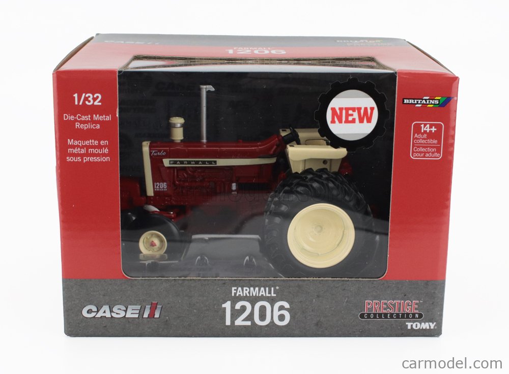 BRITAINS 43412 Scale 1/32 | CASE-IH FARMALL 1206 TRACTOR 1962 RED CREAM