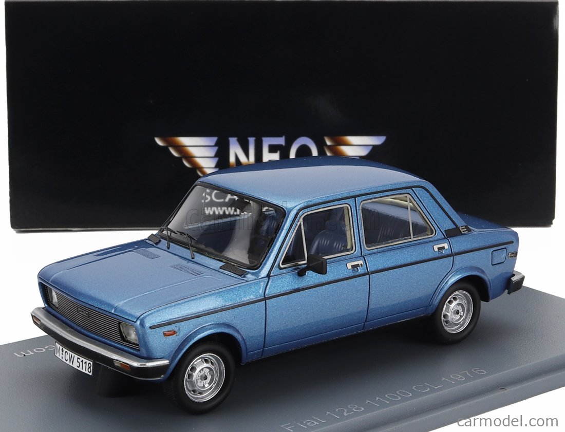 NEO SCALE MODELS NEO45118 Escala 1/43 | FIAT 128 1100 CL 1976 BLUE MET