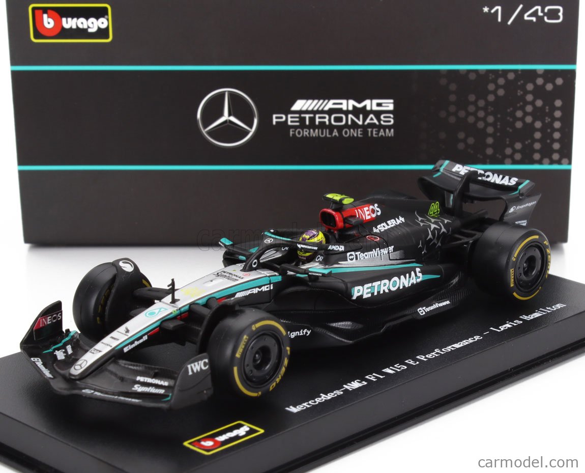 BURAGO 190018 Scale 1/43 | MERCEDES GP DAMAGE DISPLAY BOX - F1 W15 EQ ...