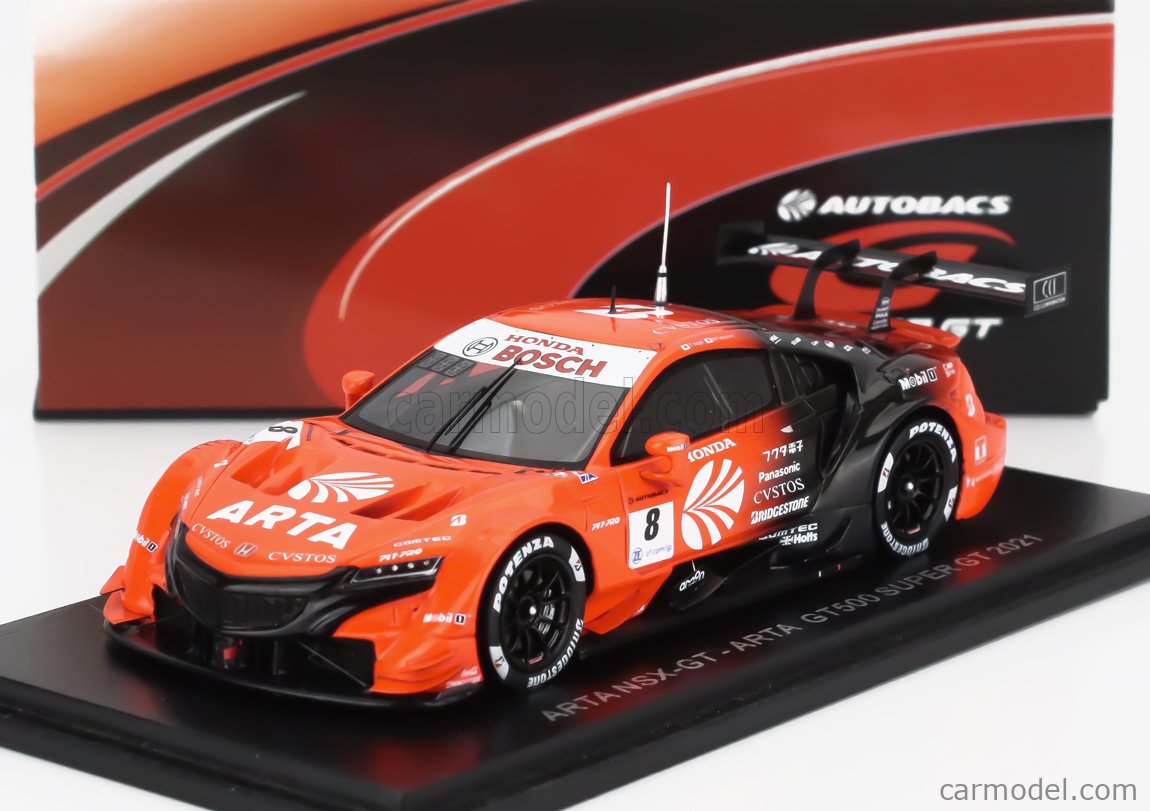 SPARK-MODEL SGT122 Scale 1/43 | HONDA NSX GT TEAM ARTA RACING N 8 GT500 ...