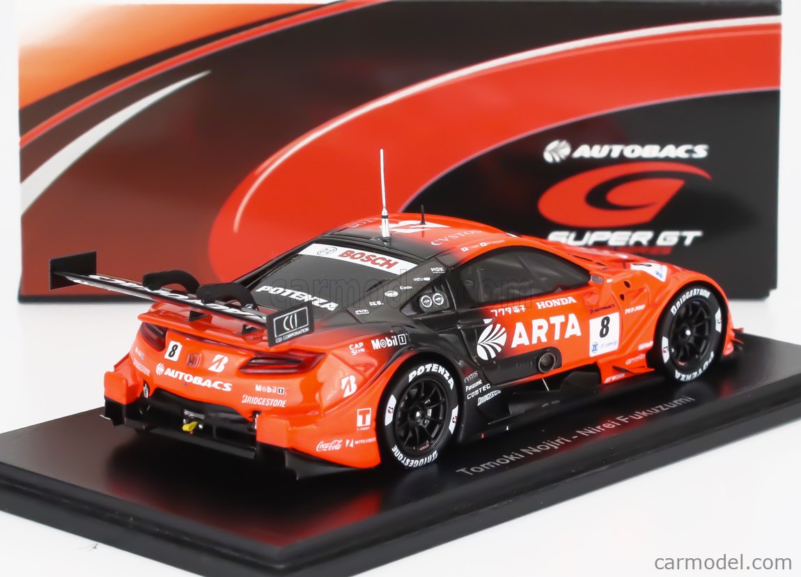 SPARK-MODEL SGT122 Scale 1/43 | HONDA NSX GT TEAM ARTA RACING N 8 GT500 SUPER GT 2021 TOMOKI ...