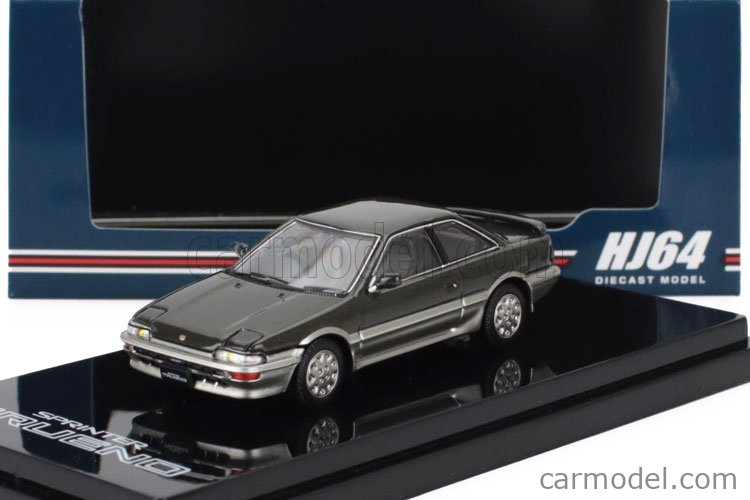 IGNITION-MODEL HJ641060AST Scale 1/64 | TOYOTA SPRINTER TRUENO (AE92) GT APEX COUPE 1989 GREEN ...