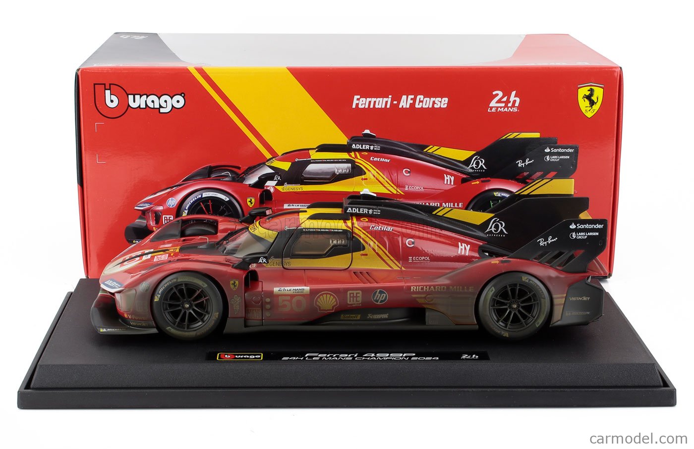 BURAGO 18-16303D Scale 1/18 | FERRARI 499P 3.0L TURBO V6 TEAM FERRARI ...