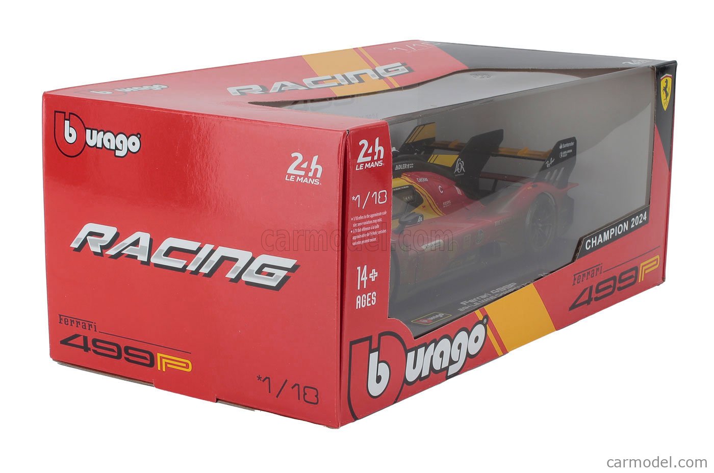 BURAGO 18-16303D Scale 1/18 | FERRARI 499P 3.0L TURBO V6 TEAM FERRARI ...