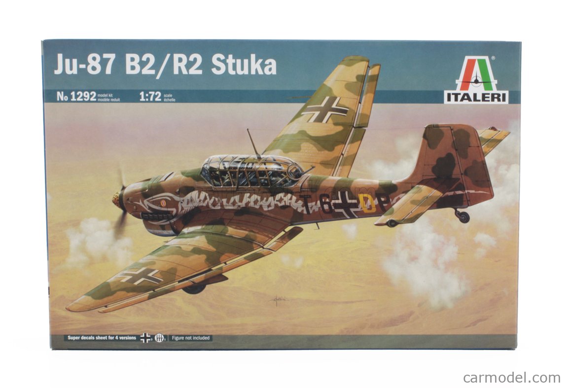 ITALERI IT1292 Scale 1/72 | JUNKERS JU-87 B2/R2 STUKA AIRPLANE MILITARY