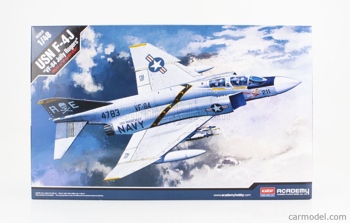 ACADEMY AC12305 Scale 1/48 | McDONNEL DOUGLAS F-4J VF-84 JOLLY ROGERS ...