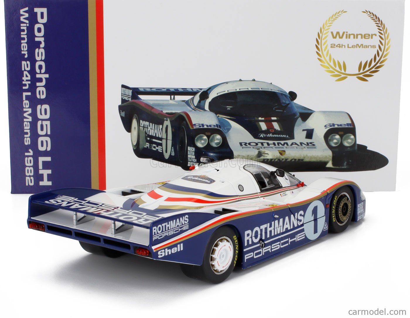 WERK83 W18043001C Escala 1/18 | PORSCHE 956LH 2.6L F6 TWIN TURBO TEAM ROTHMANS PORSCHE SYSTEM N ...