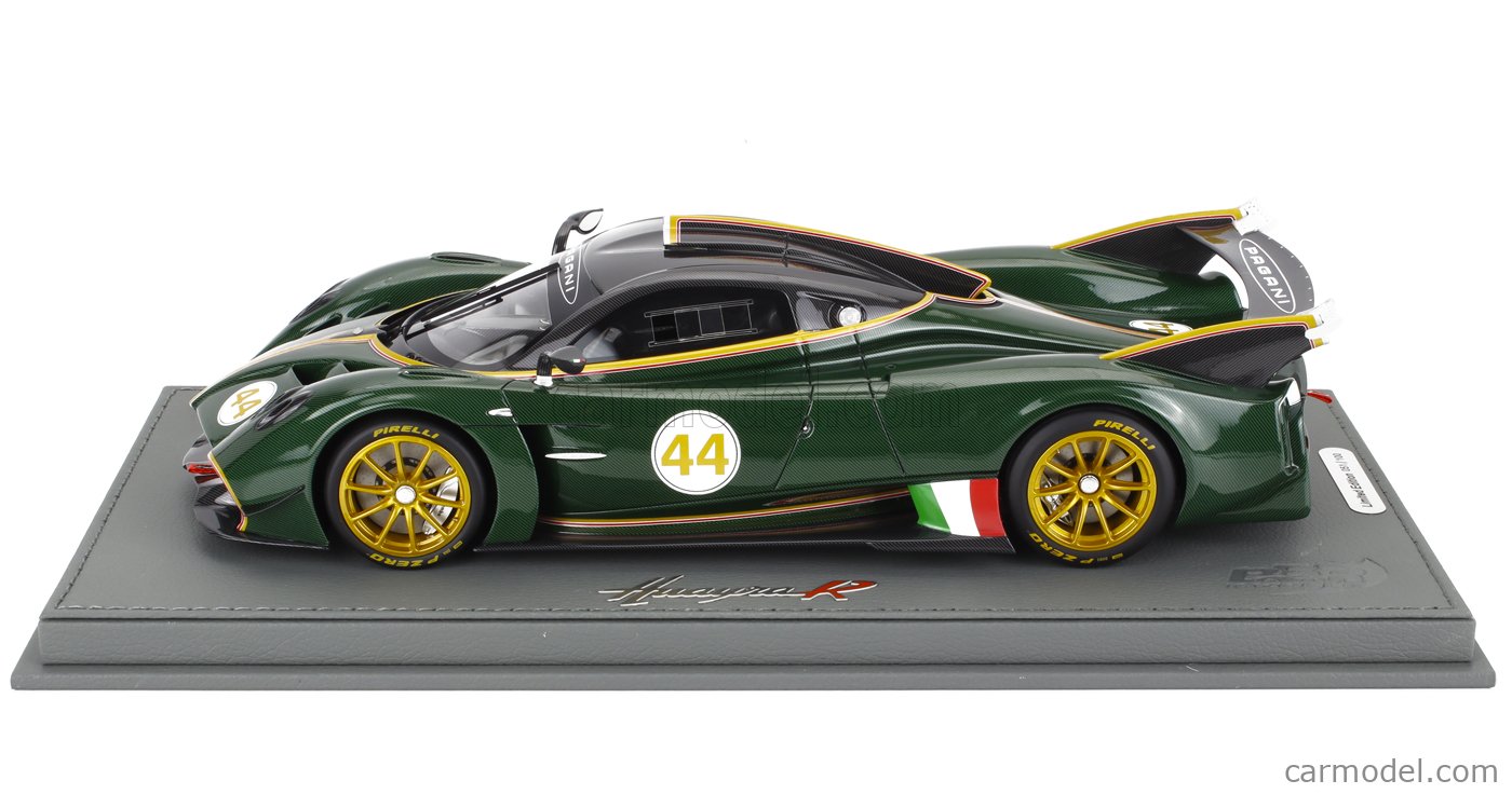BBR-MODELS P18218G-VET Scale 1/18 | PAGANI HUAYRA R N 44 RACING 2021 ...