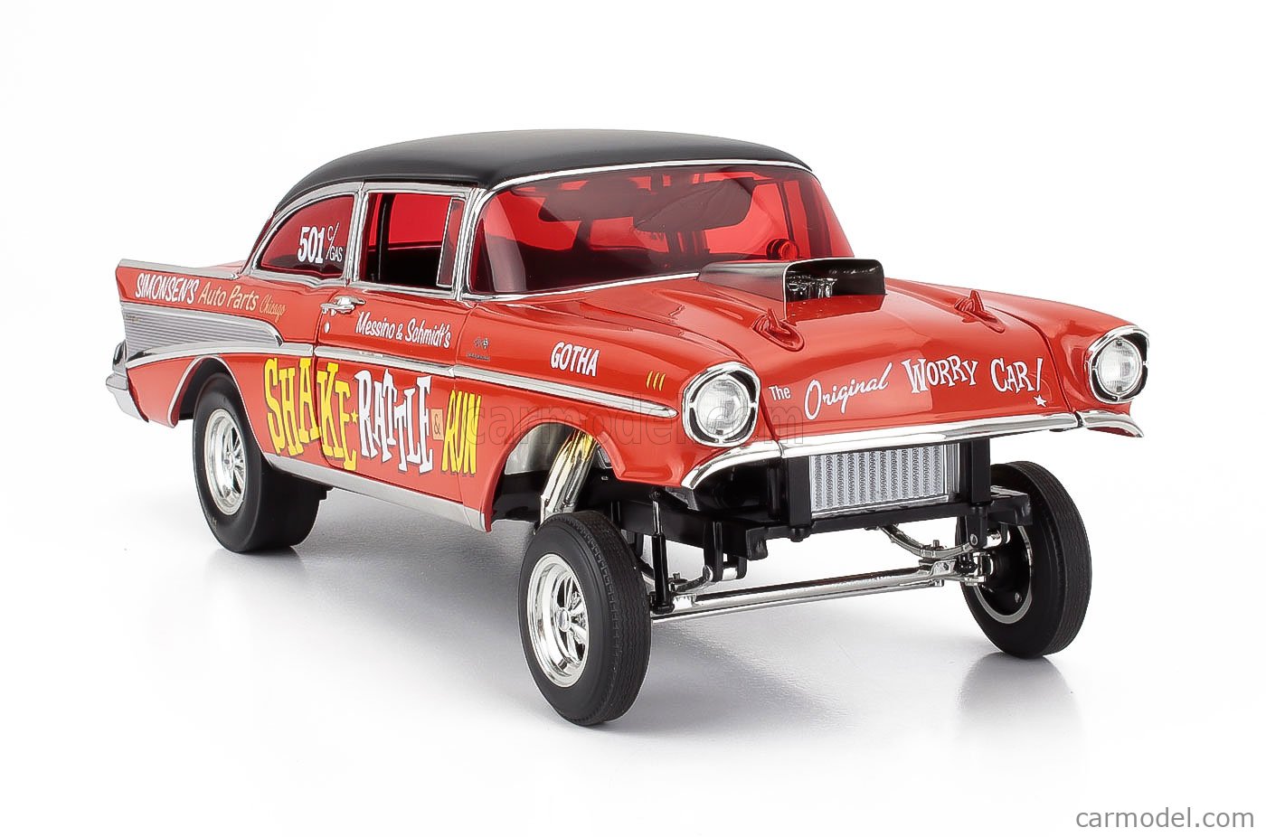 ACME-MODELS A1807018 Scale 1/18 | CHEVROLET BEL AIR GASSER SHAKE RATTLE ...