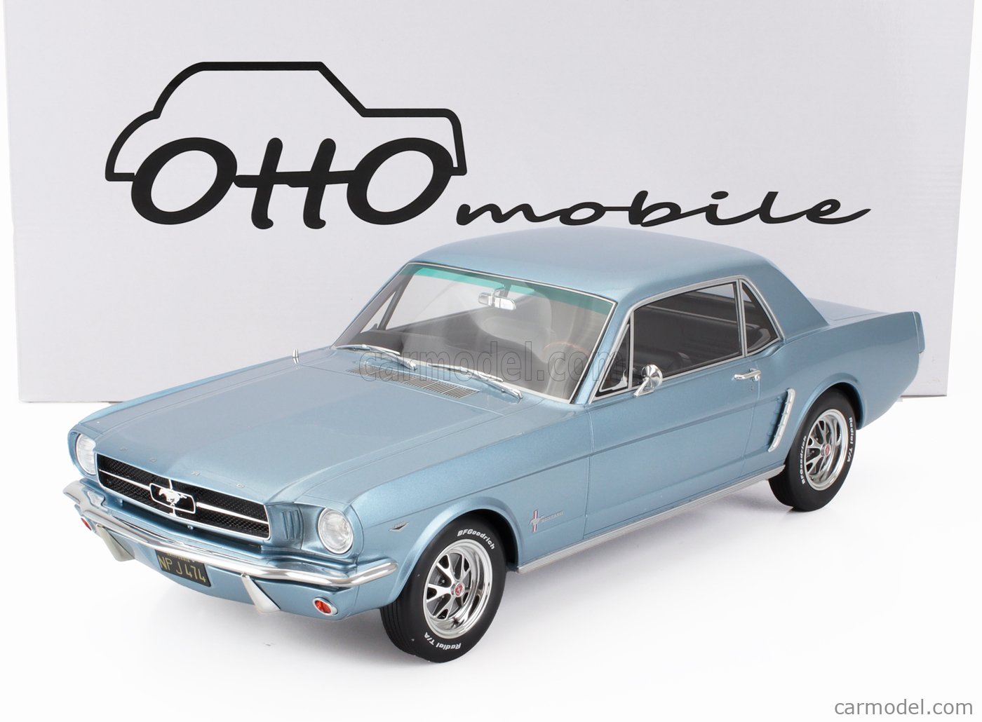 OTTO-MOBILE G089 Scale 1/12 | FORD USA MUSTANG V8 HARD-TOP 1965 BLUE PONY