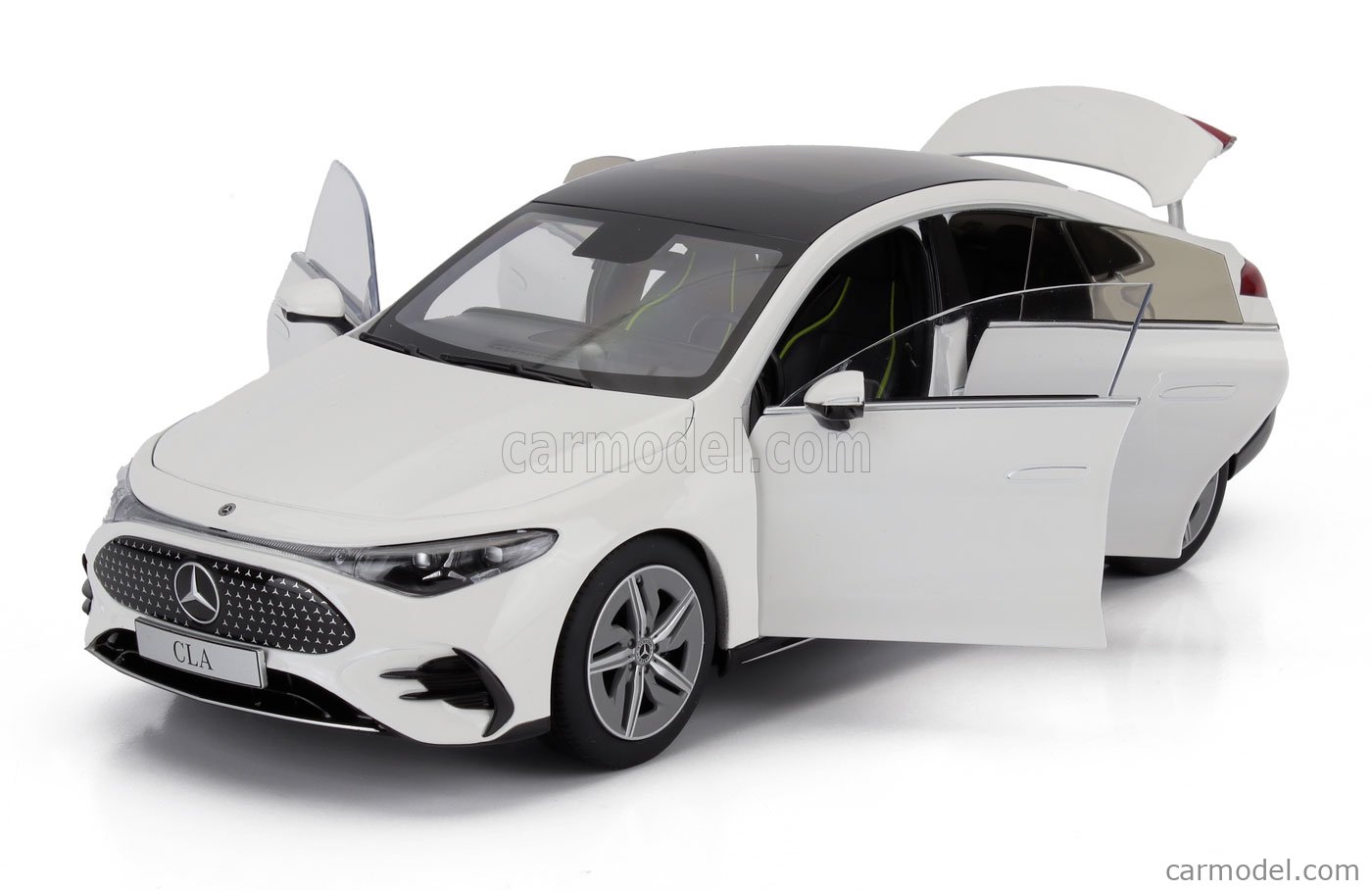 NZG B66960843 Scale 1/18 | MERCEDES BENZ CLA-CLASS (C174) BEV 2025 POLAR WHITE