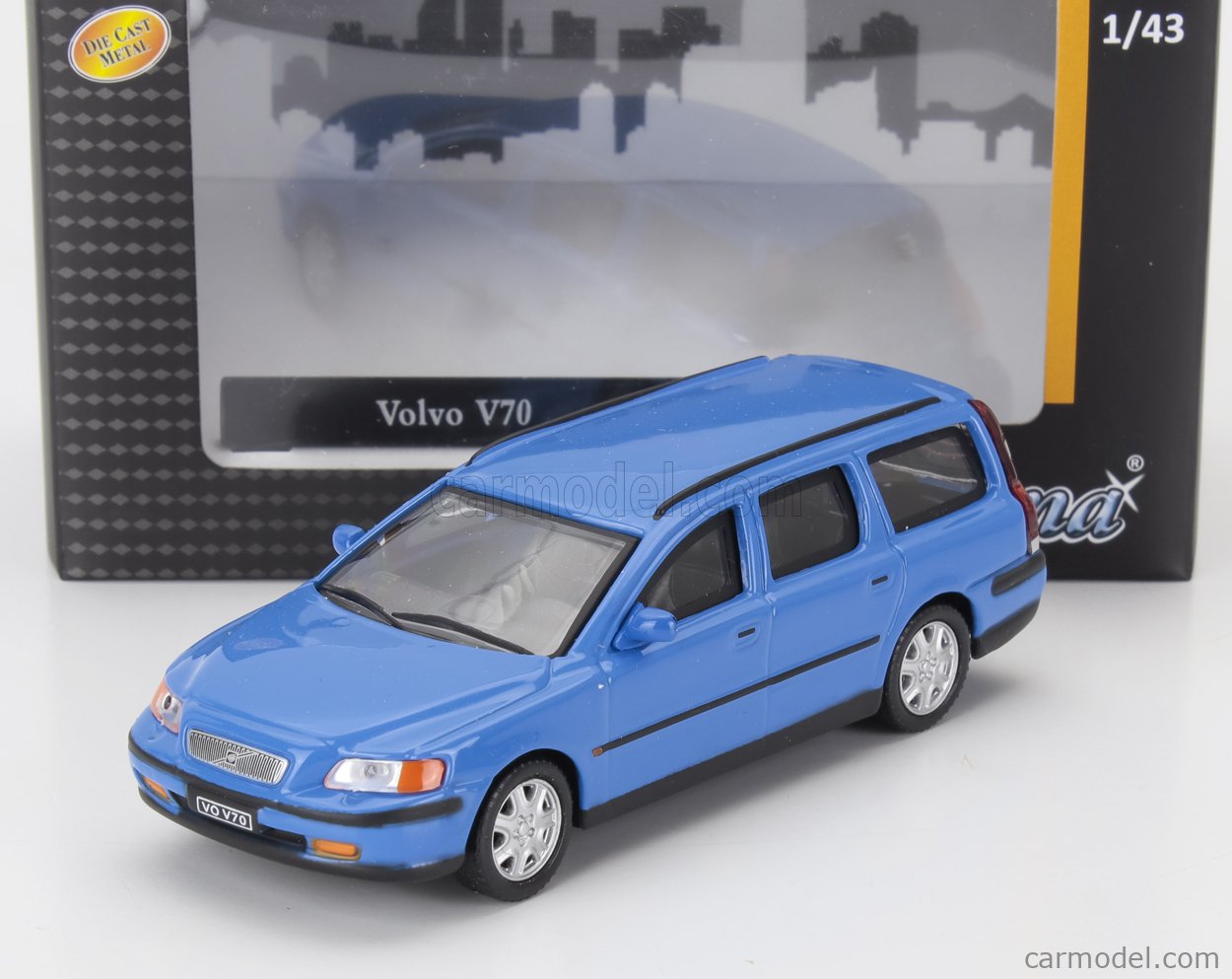 HONGWELL 40370-40341 Scale 1/43 | VOLVO V70 SW STATION WAGON 2008 BLUE