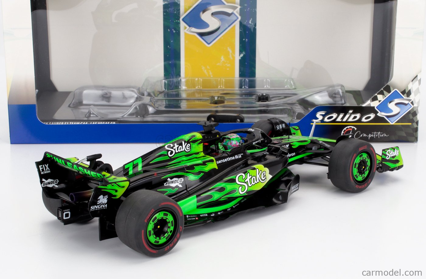 SOLIDO 1814104 Scale 1/18 | SAUBER F1 C44 TEAM STAKE KICK N 77 LAS VEGAS USA GP 2024 VALTTERI ...