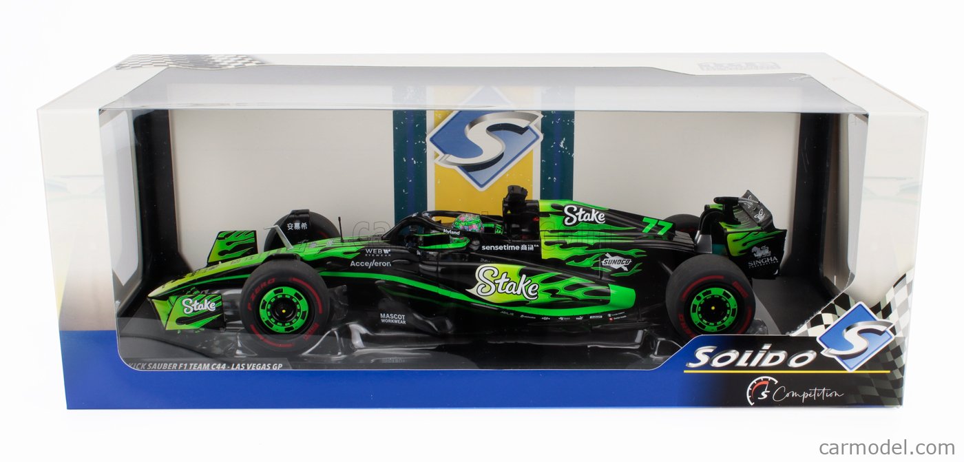 SOLIDO 1814104 Scale 1/18 | SAUBER F1 C44 TEAM STAKE KICK N 77 LAS VEGAS USA GP 2024 VALTTERI ...