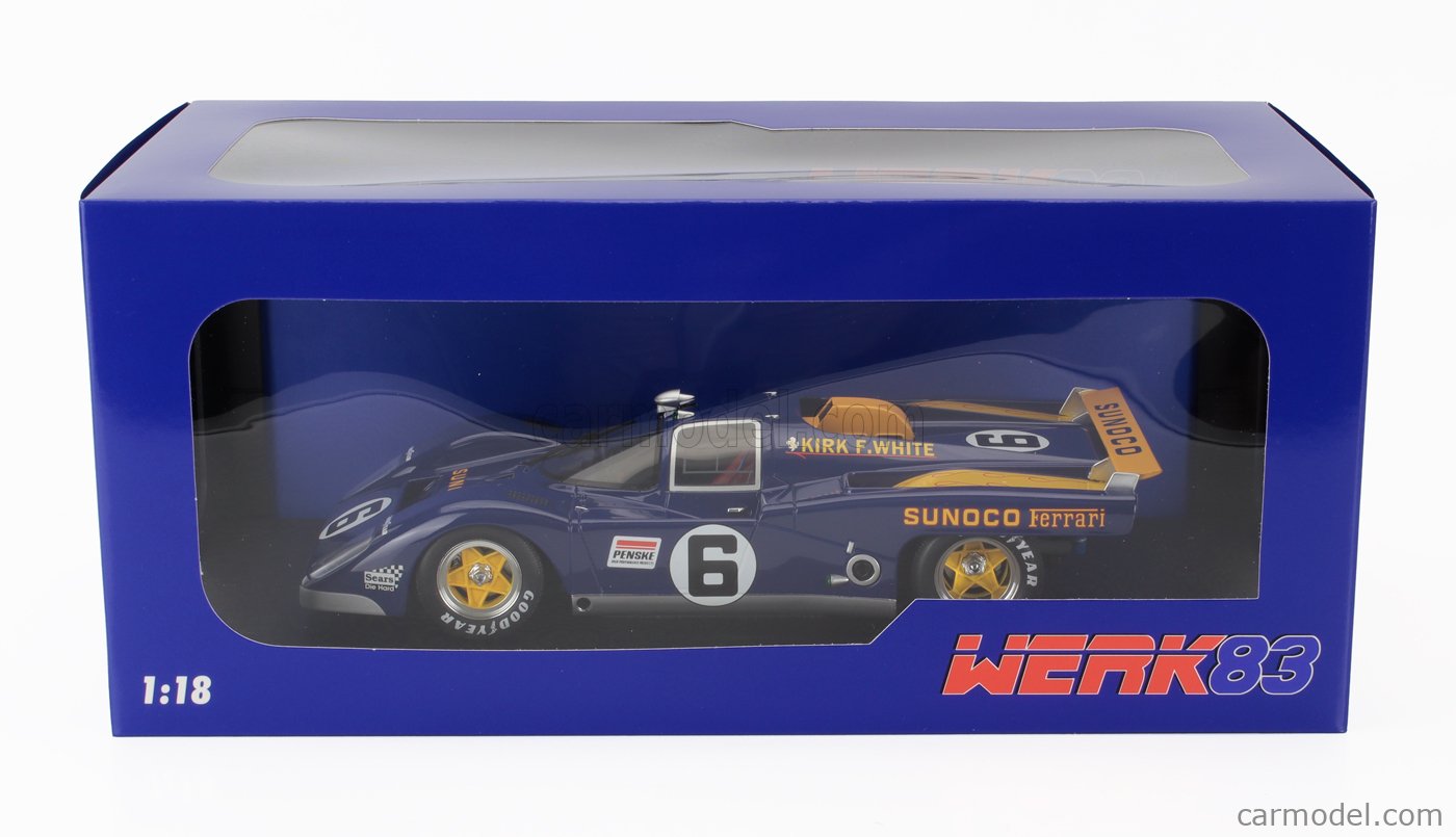 WERK83 W18053005 Scale 1/18 | FERRARI 512M 5.0L V12 TEAM PENSKE SUNOCO ...