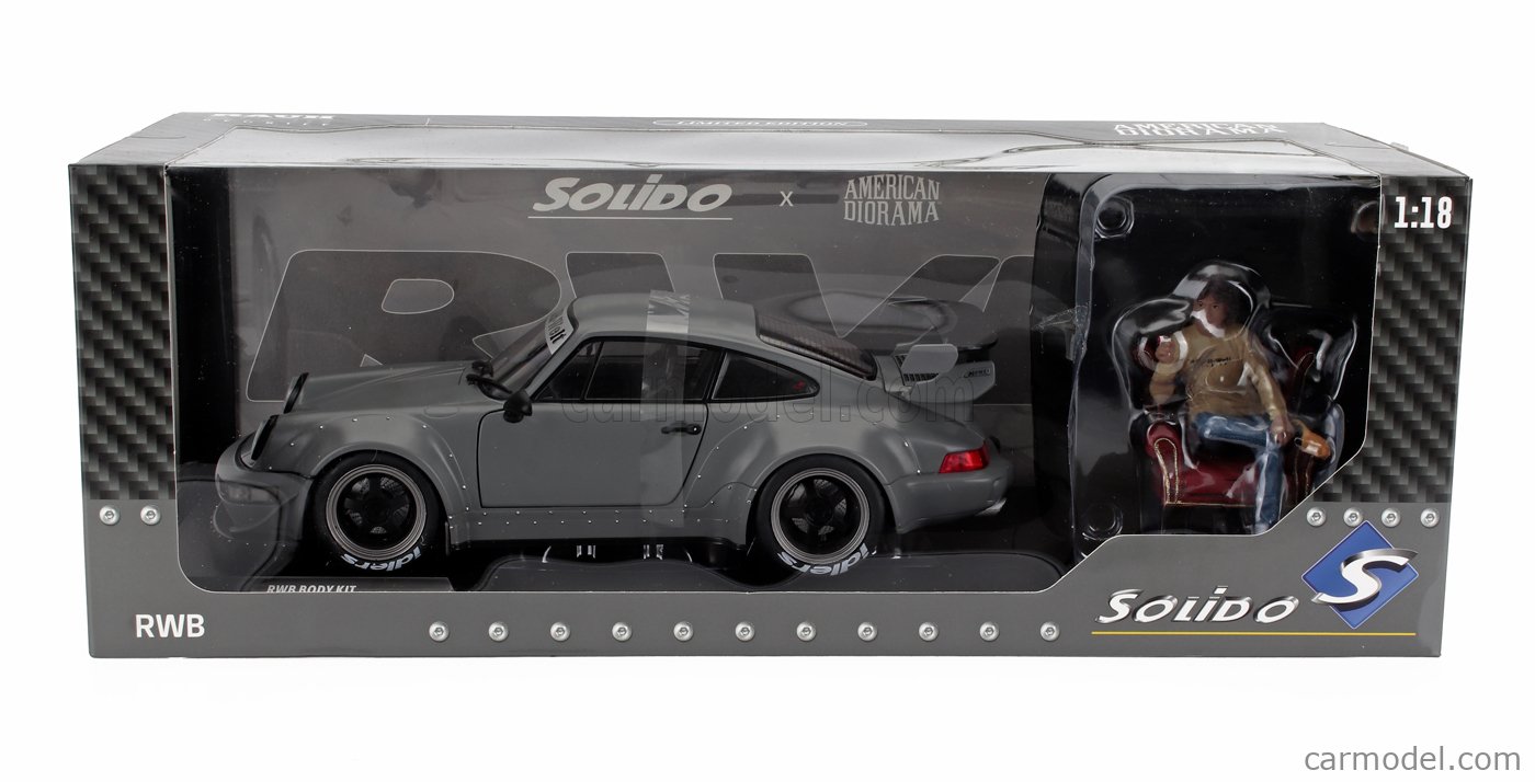SOLIDO 1807517 Scale 1/18 | PORSCHE 911 964 RWB BODYKIT COUPE WITH ...