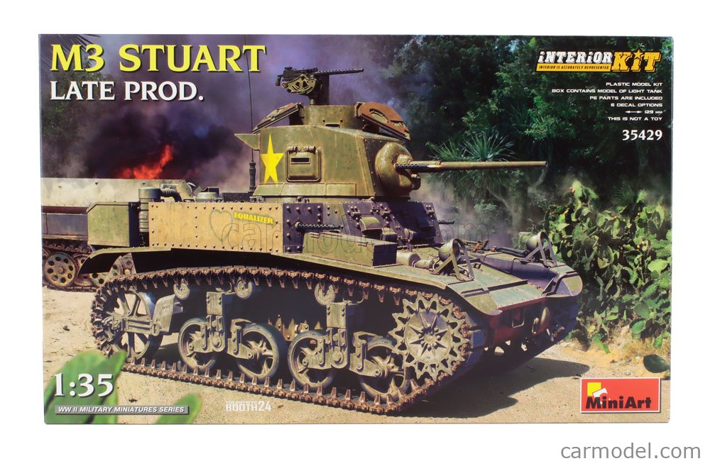 MINIART 35429 Scale 1/35 | TANK M3 STUART - MILITARY - WWII 1945