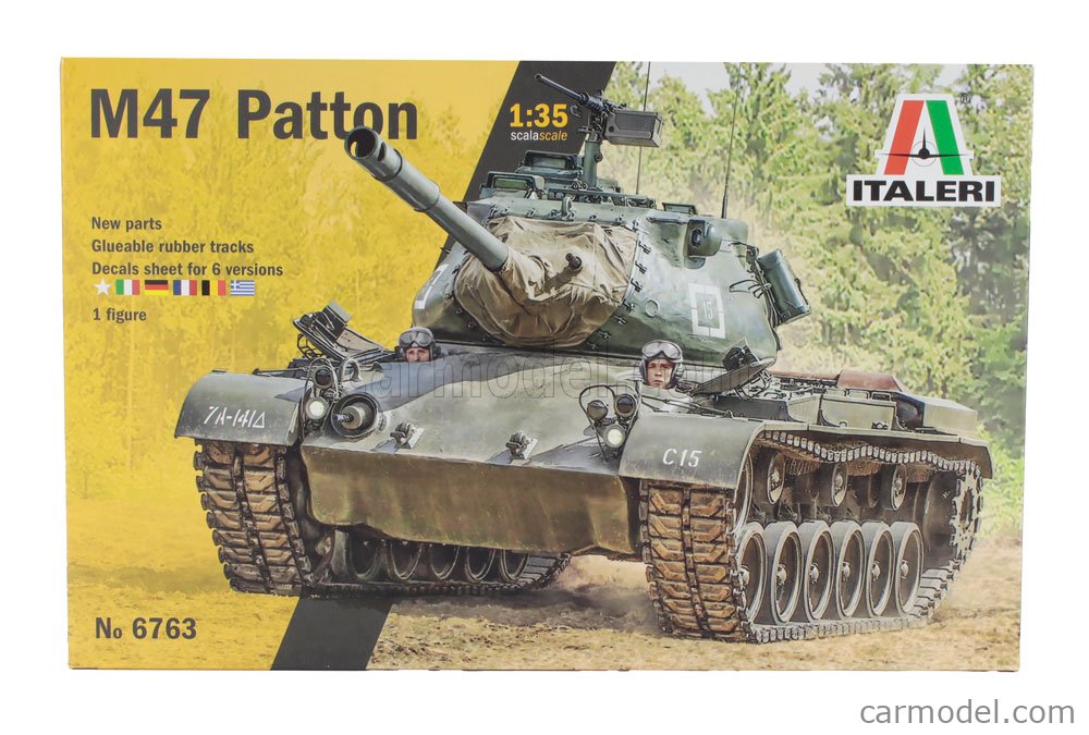ITALERI IT6763 Scala 1/35 | DATP TANK M47 PATTON WWII - US ARMY - NATO ARMY 1945 - 1980 MILITARY