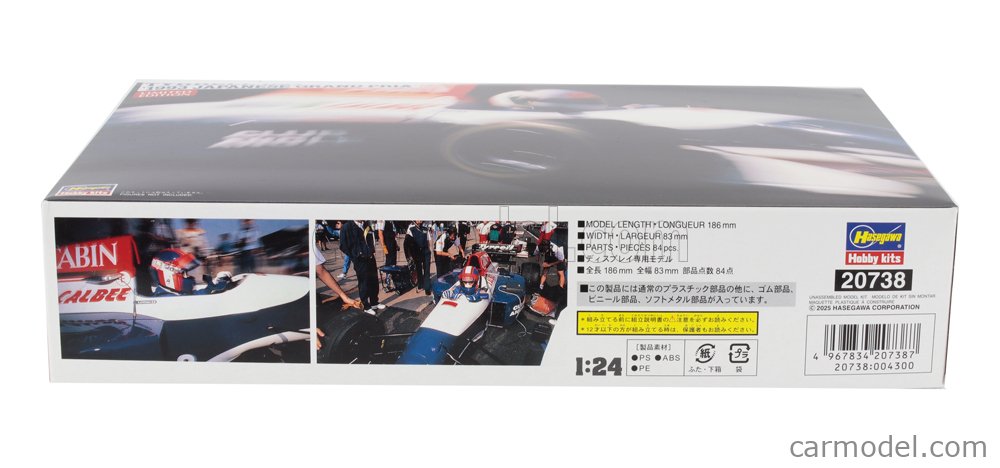 HASEGAWA 20738 Scale 1/24 | TYRRELL F1 021 TEAM TYRRELL RACING N 3 ...