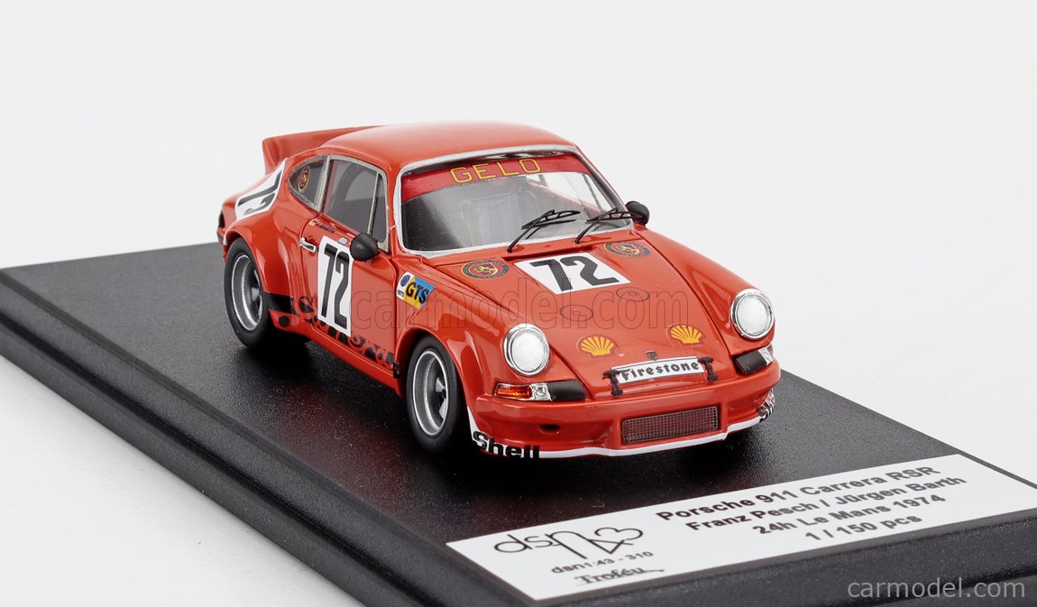 TROFEU TRFDSN310 Scale 1/43 | PORSCHE 911 CARRERA RSR N 72 24th LE MANS ...