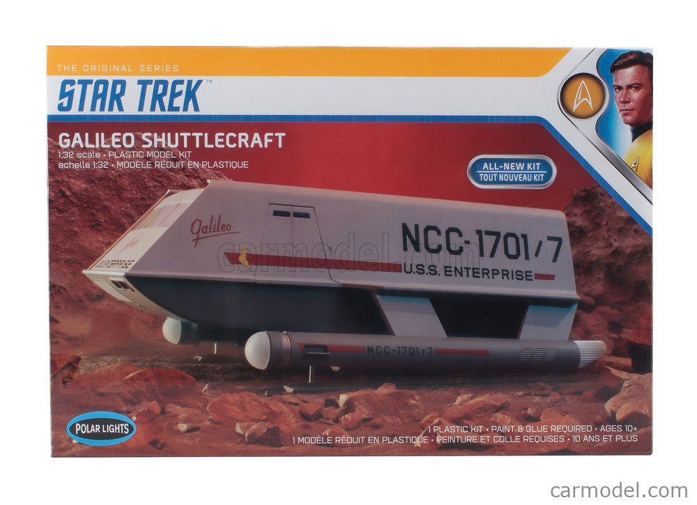 POLAR LIGHTS 0909/12 Scale 1/32 | STAR TREK GALILEO SHUTTLECRAFT U.S.S ...