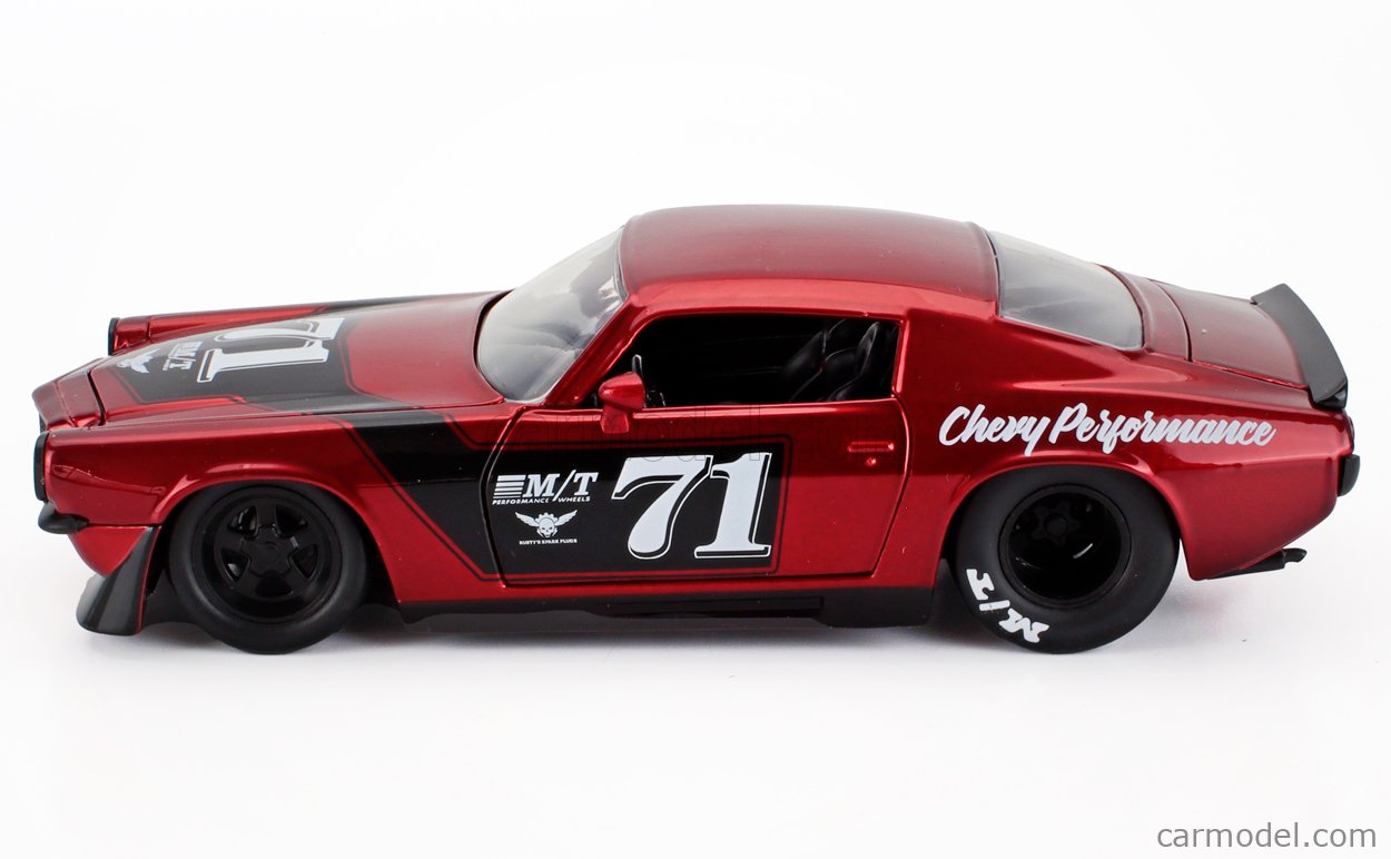 JADA 35487 Scale 1/24 | CHEVROLET CAMARO N 71 RACING COUPE 1971 RED