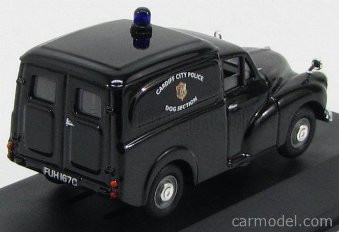 VANGUARDS VA01124 Scale 1/43 | MORRIS MINOR VAN POLICE - DOG SECTION BLACK