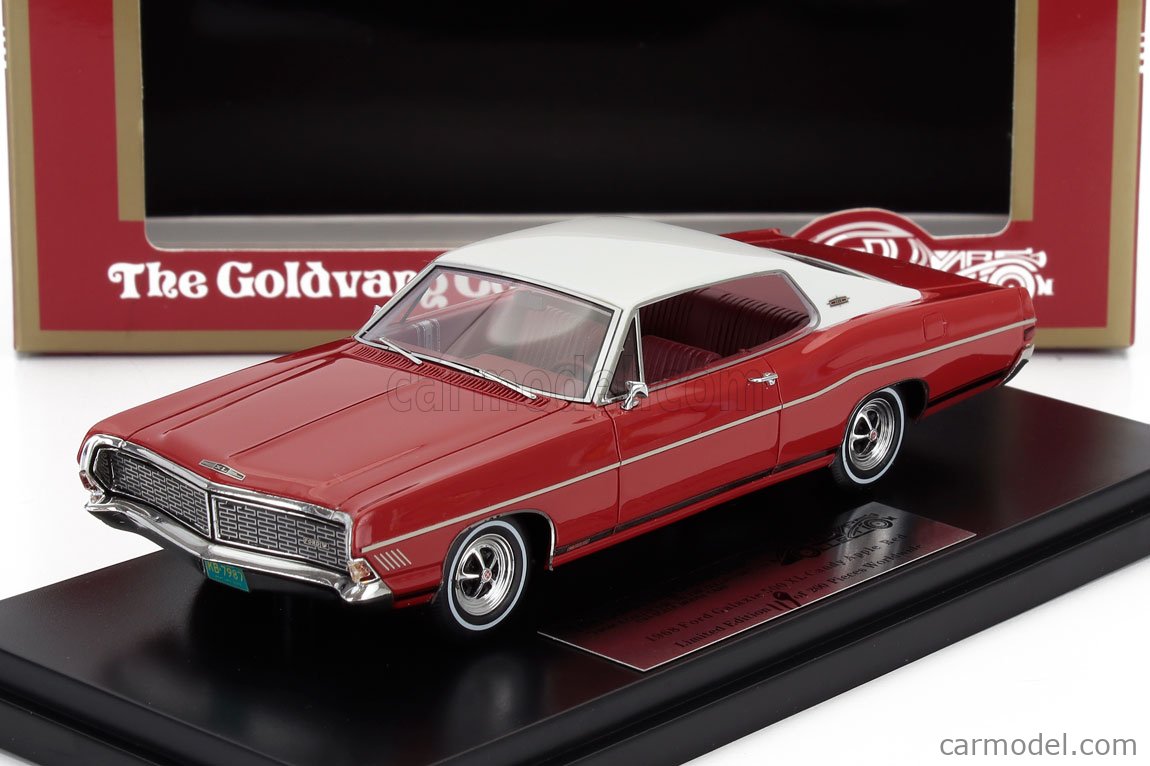 GOLDVARG GC037C Scale 1/43 | FORD USA GALAXIE 500 XL 1968 RED WHITE