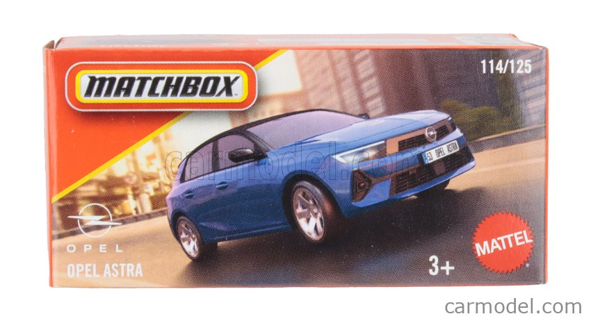 MATTEL HOT WHEELS DNK70-975G-JBV18 Scale 1/64 | OPEL ASTRA 2024 BLUE