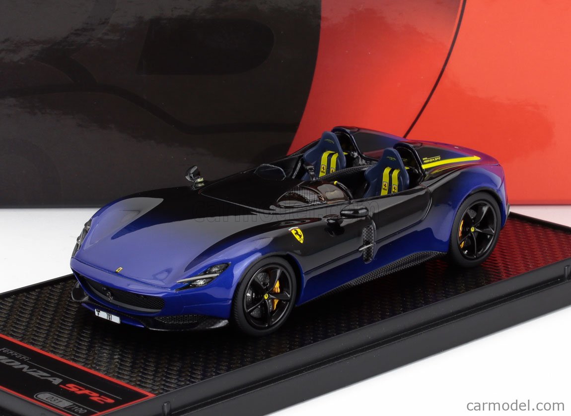 BBR-MODELS BBRC221BV Scale 1/43 | FERRARI MONZA SP2 2018 BLUE VIERY ...