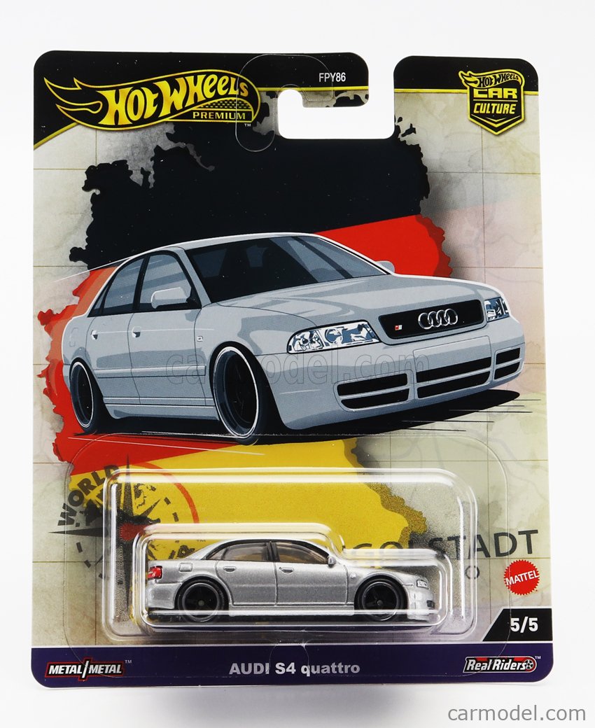 MATTEL HOT WHEELS FPY86-976A-HRV81 Scale 1/64 | AUDI A4 S4 QUATTRO 1999 ...