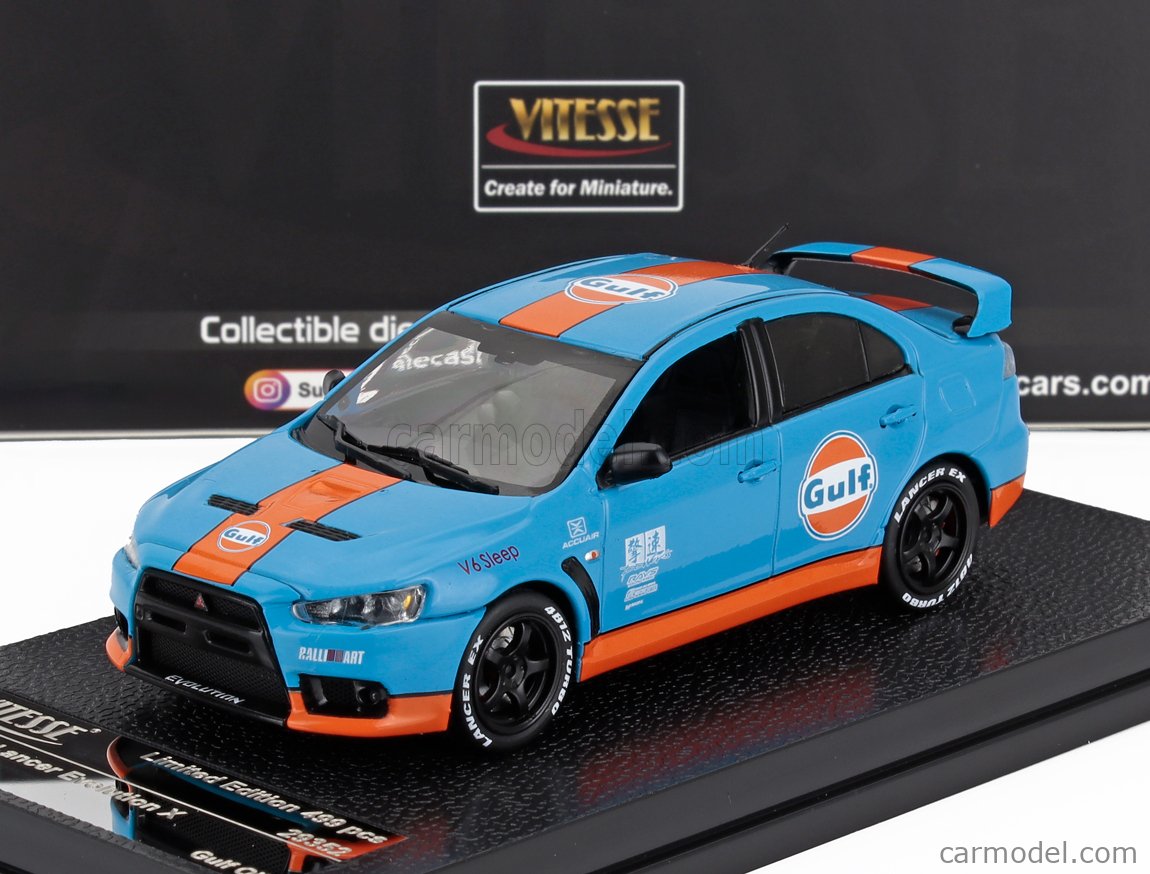 VITESSE 29352 Scale 1/43 | MITSUBISHI LANCER EVOLUTION X GULF LIVERY ...