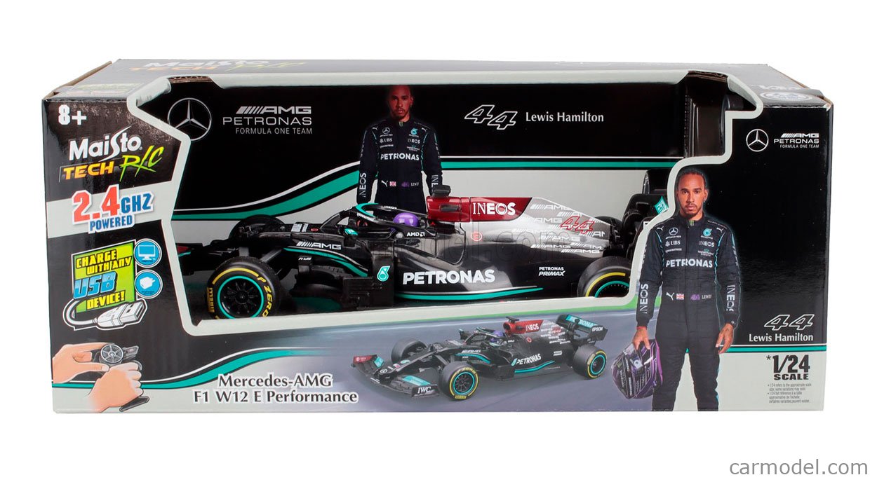 MAISTO 82355-RC Scale 1/24 | MERCEDES GP F1 W12 MERCEDES M12 EQ POWER+ ...